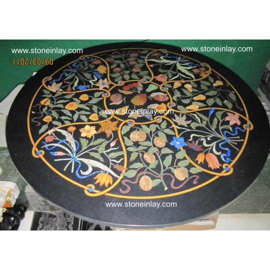 Marble Inlay Pietra Dura Bird Plaque Wall Floor Insert Decorative ...