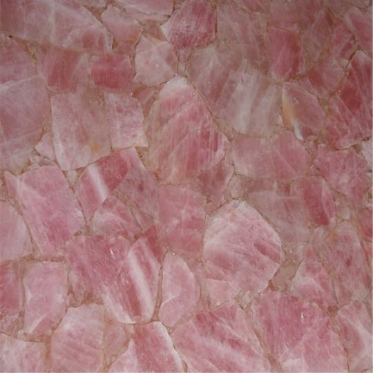 Rose Quartz Slab Tile Surface Counter Top | AVI International