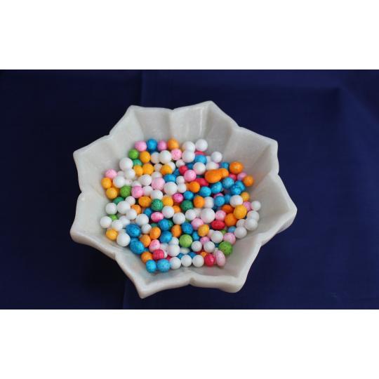 Hand-Carved Octagonal White Marble Bowl – Luxury Decorative Urli | AVI ...