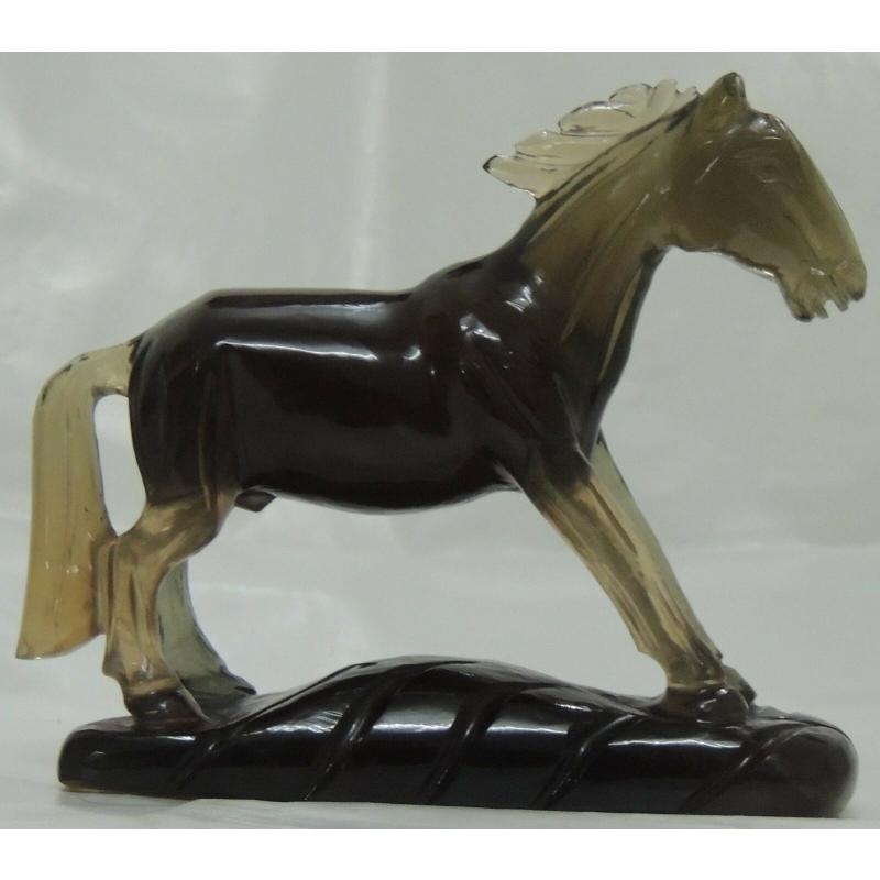Gemstone Semiprecious Fluorite Horse Decorative sculpture Figurine ...