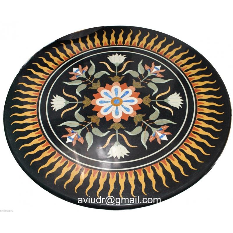 Pietra Dura Stone Marble Inlay Table Top | AVI International