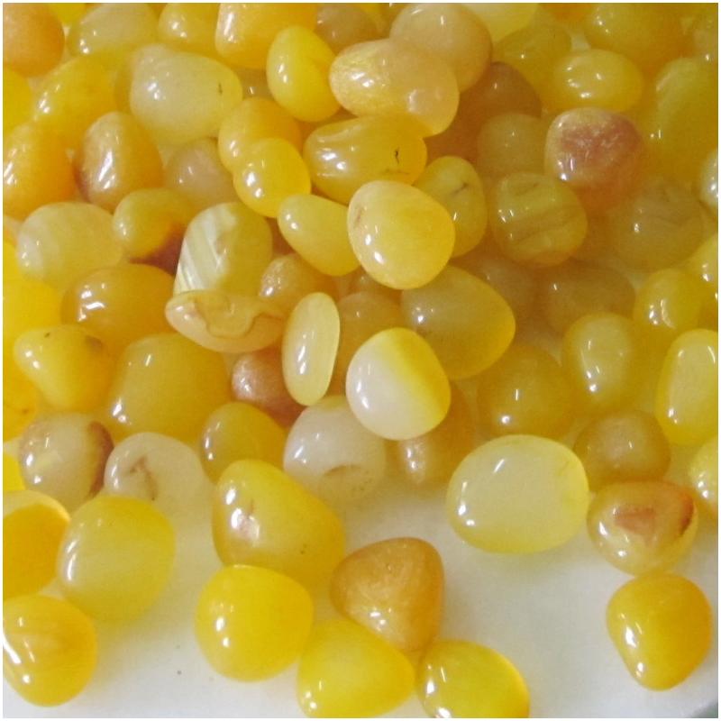AVI International - Stoneinlay - Yellow Agate Quartz Tumble Pebble ...