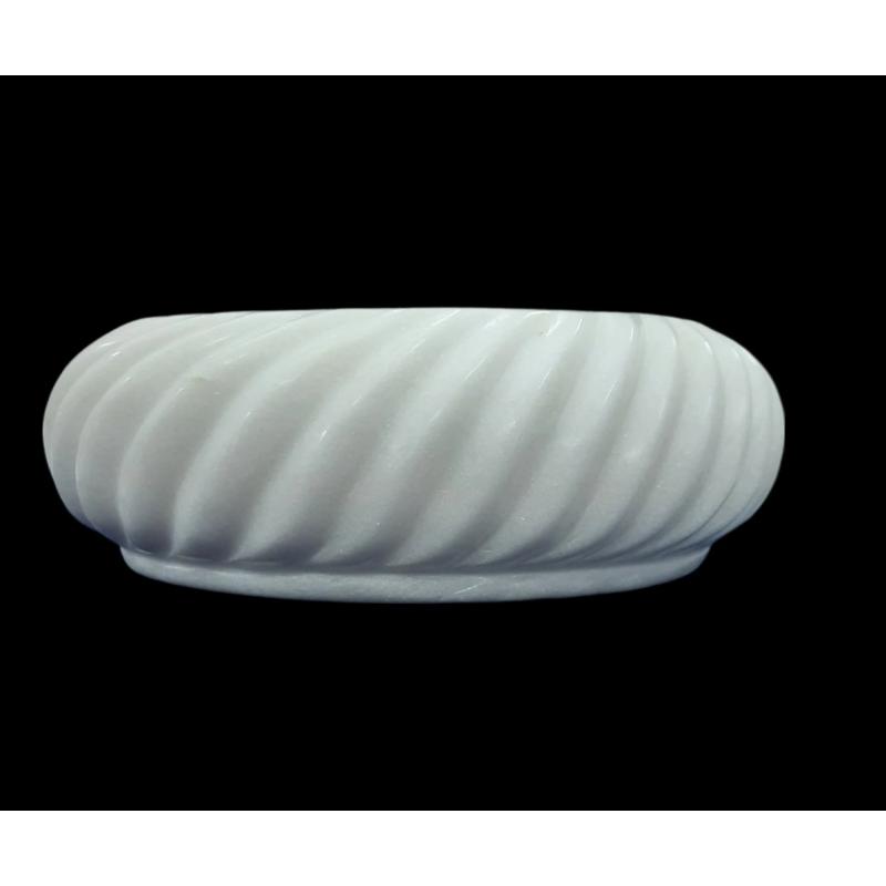 Handcrafted Cruller Pattern Marble Bowl | Elegant Decorative Urli Bowl ...