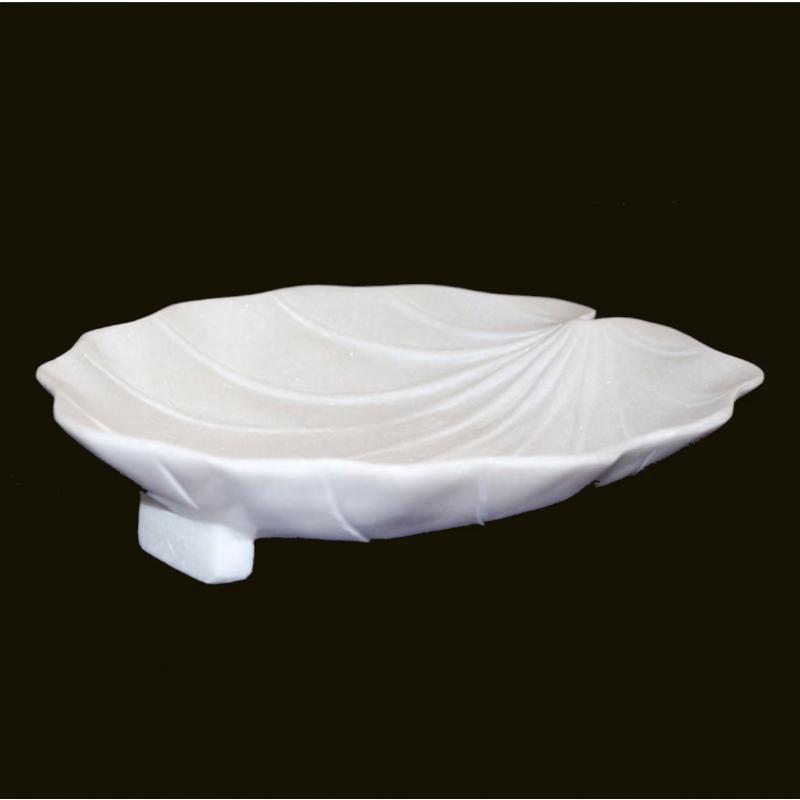 Unique Leaf Pattern Marble Bowel, Tray | AVI International