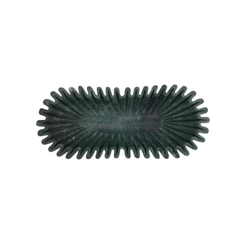 Handcrafted Rectangle Green Marble Bowl – Elegant Décor & Gift | AVI ...