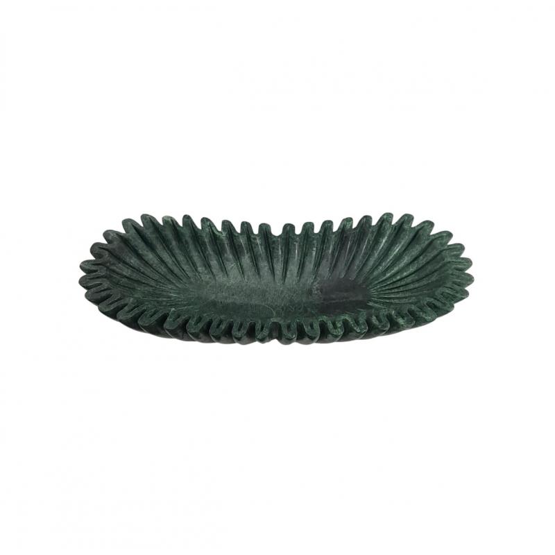 Handcrafted Rectangle Green Marble Bowl – Elegant Décor & Gift | AVI ...
